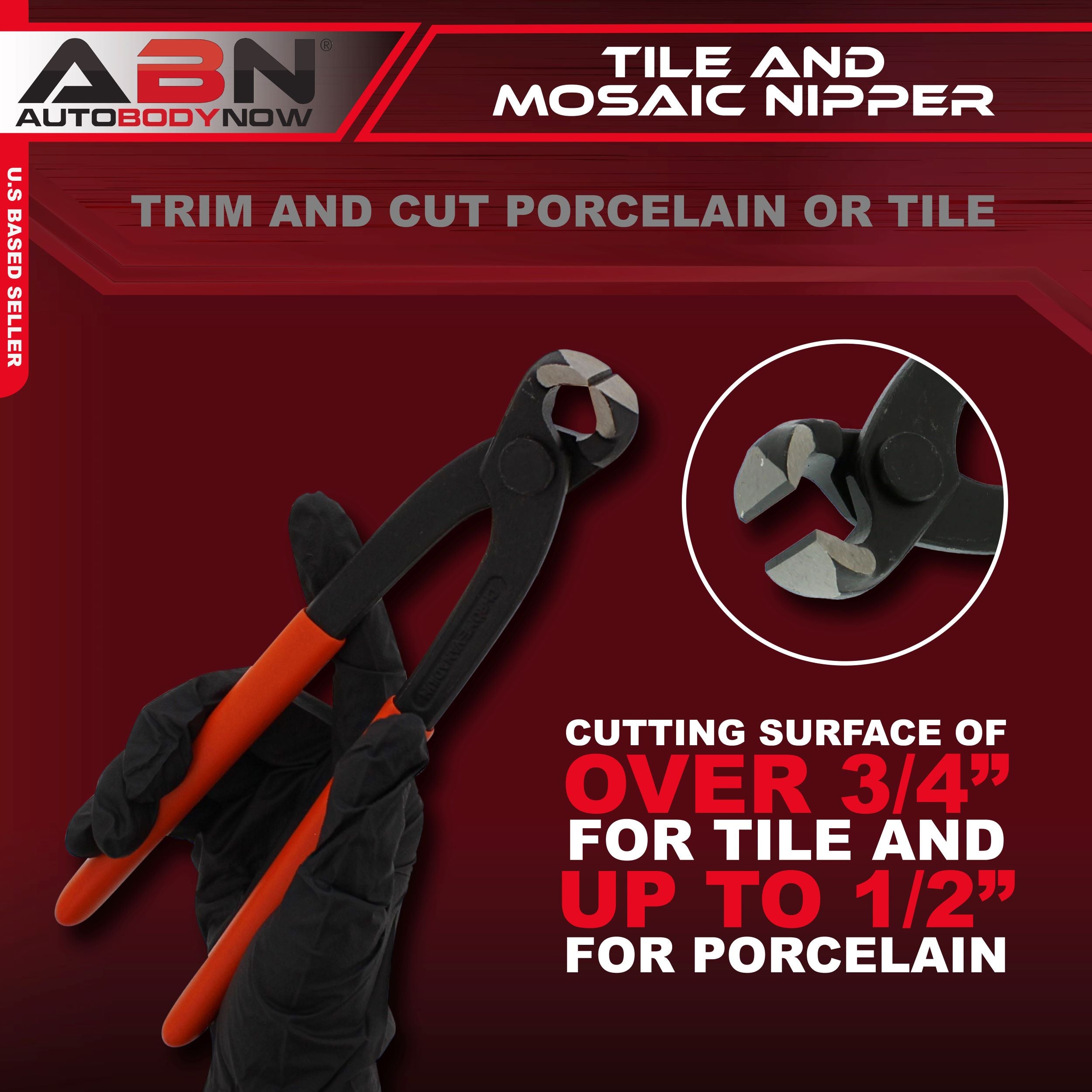 Tile & Mosaic Nipper, Cutter Pliers with Carbide Trimming Tips ABN 209 ...
