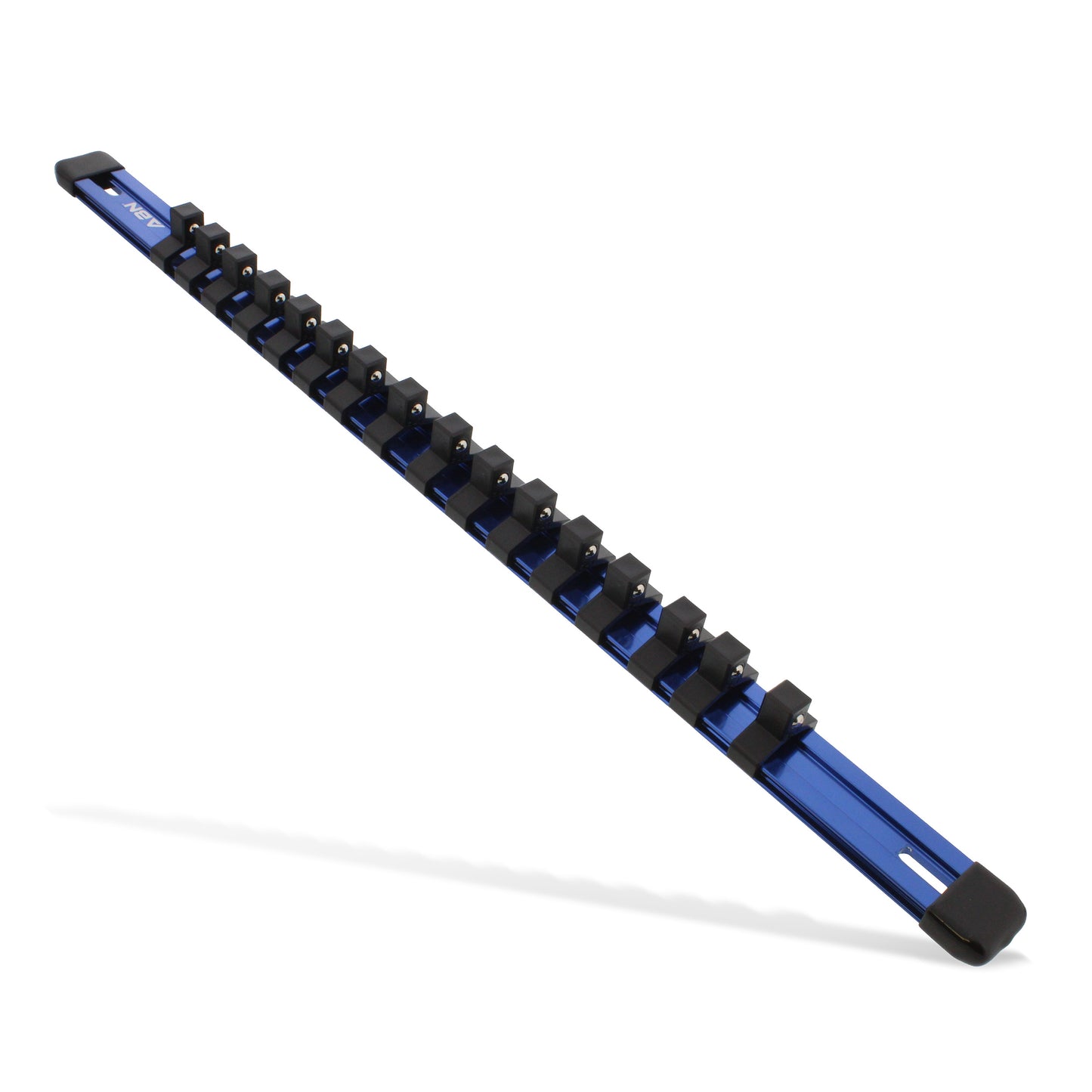 Aluminum SAE Socket Holder Rail Tool Socket Organizer Rail and Clips A ...