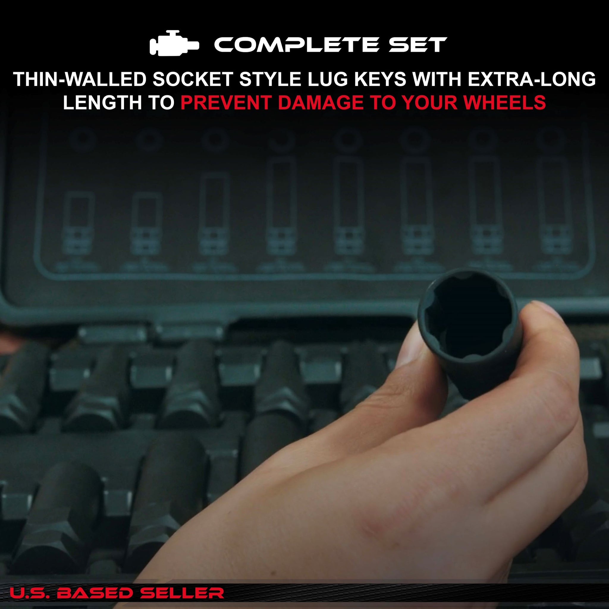 Wheel Lock Removal Tool Kit Lug Nut Key Set, Master Wheel Lock Key Set ...