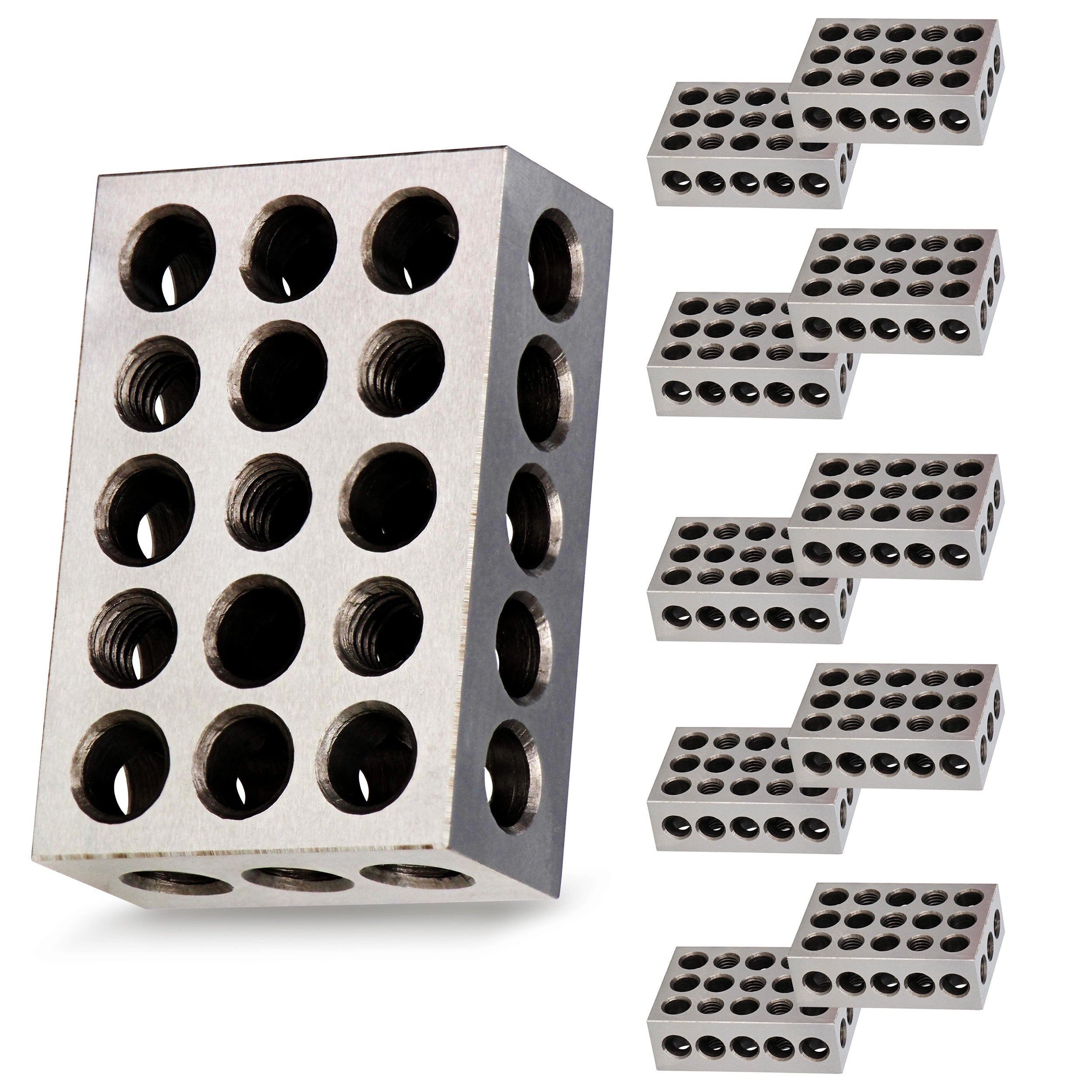 ABN 123 Blocks Set for Machinist Milling - 5 Matched Pairs with Clampi ...