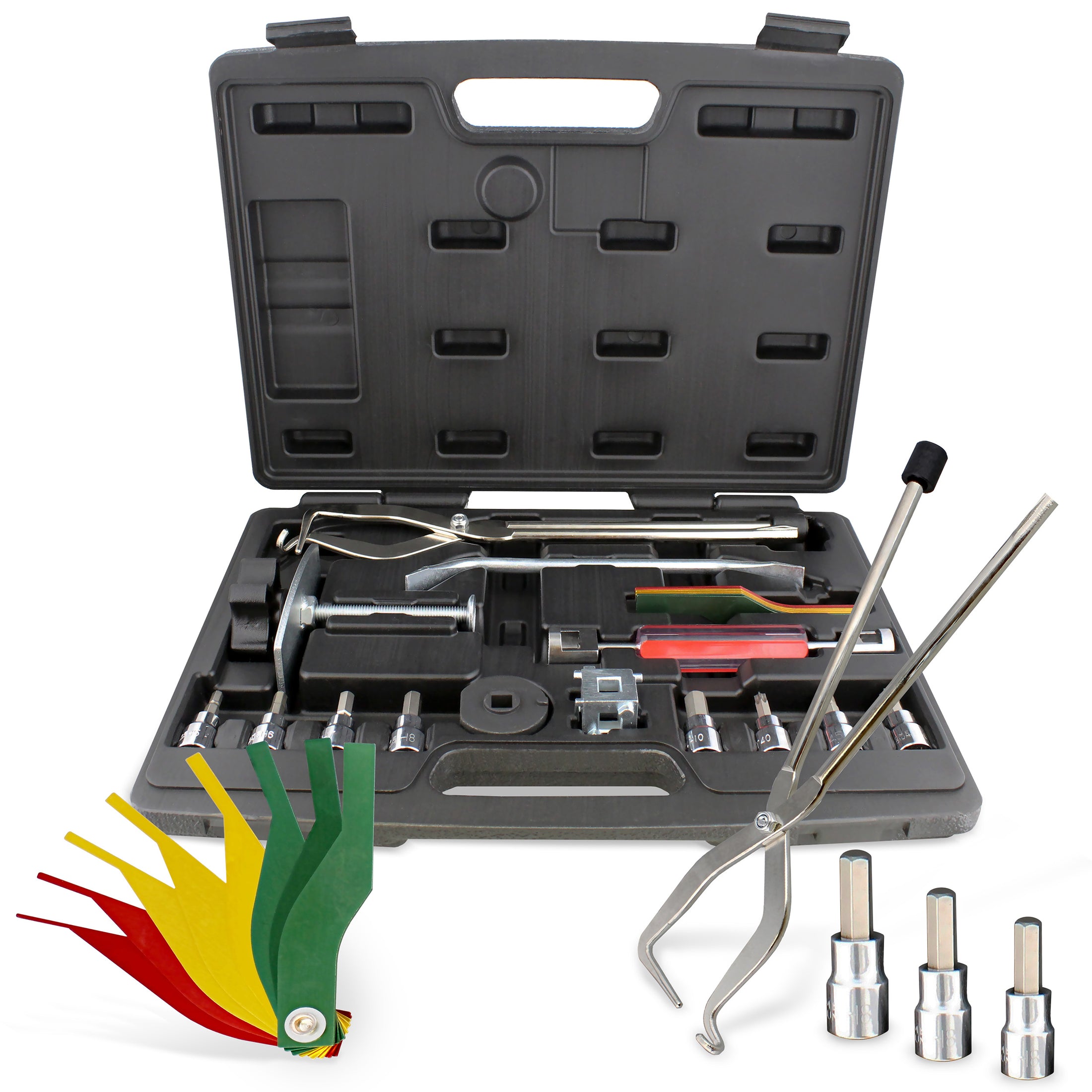 Brake Tools 15pc Brake Kit with Brake Caliper Tool & Brake Drum Puller ...