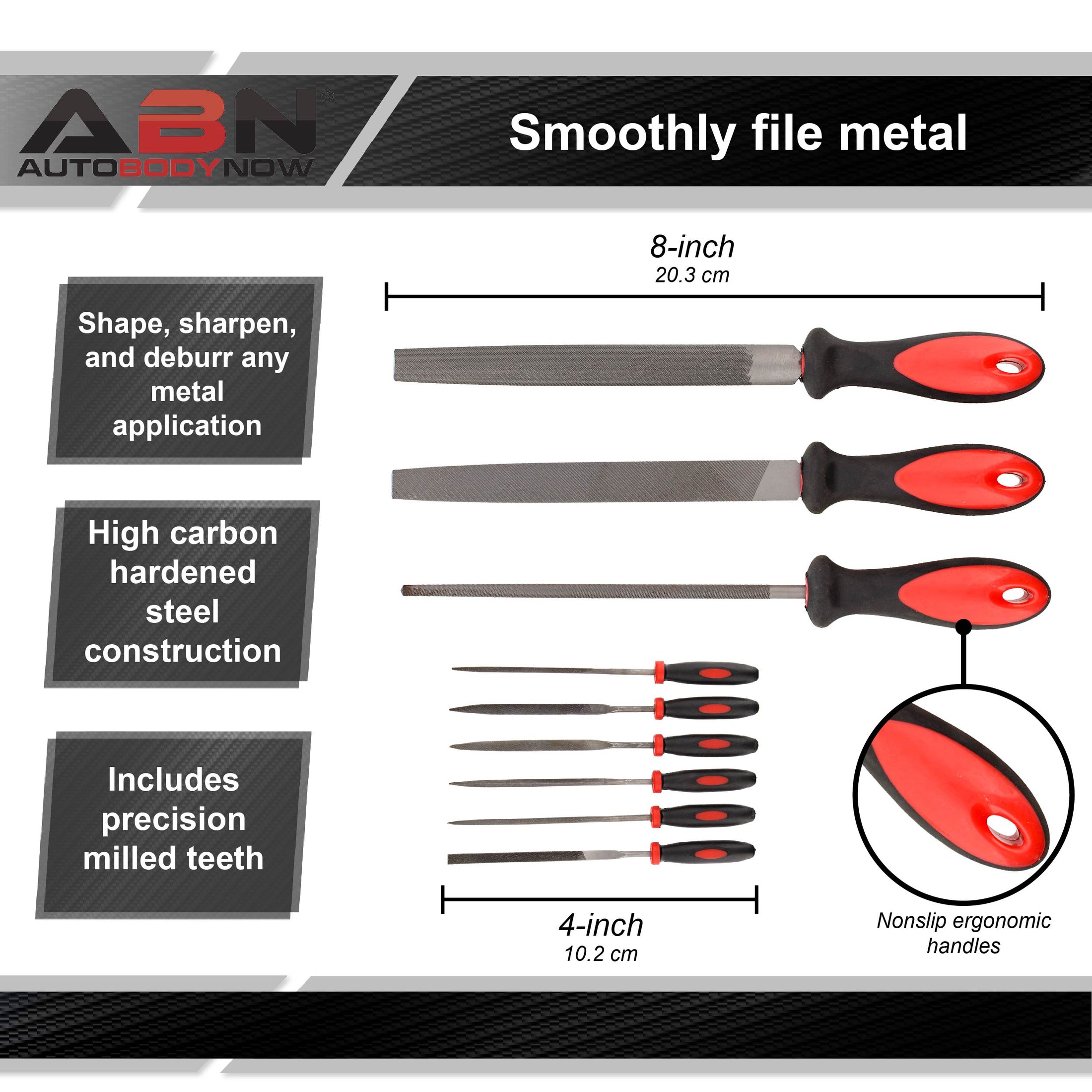 Small File Set for Metal - 9 Piece Hand File Sets for Wood and Metal A ...